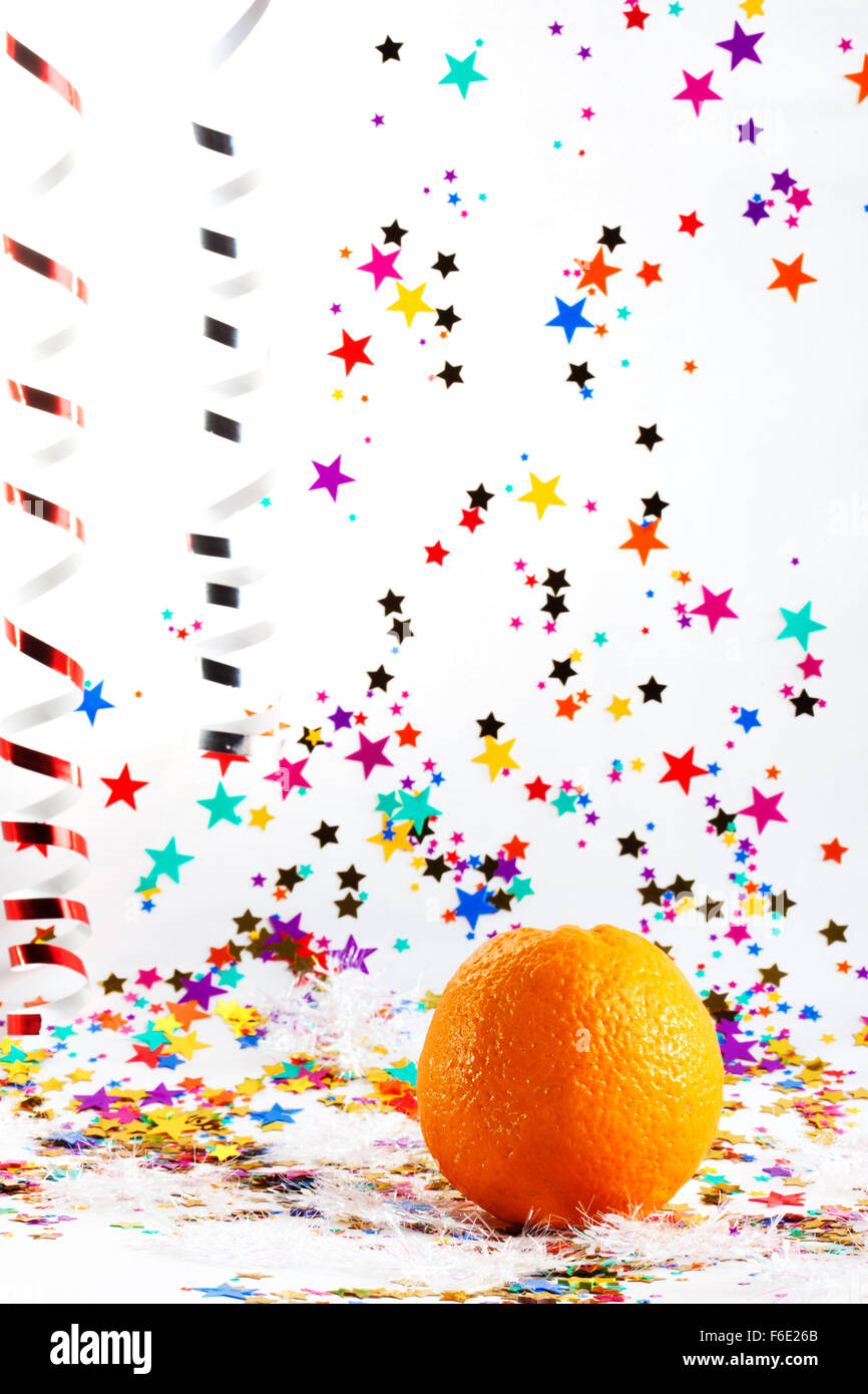 Christmas theme with orange Stock Photo - Alamy