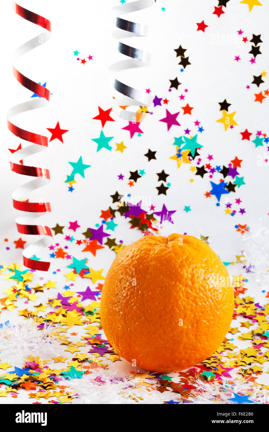 Christmas theme with orange Stock Photo - Alamy