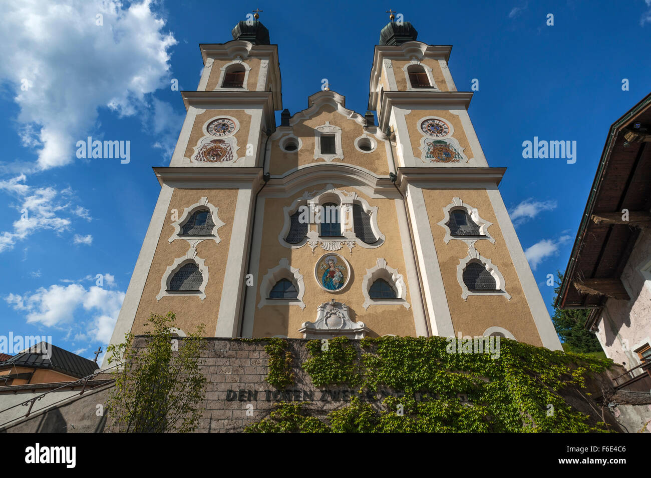 Austria tyrol brixental hopfgarten church hi-res stock photography and ...
