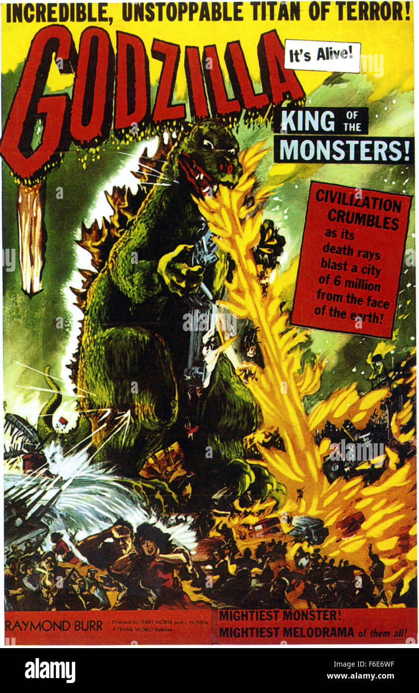 RELEASE DATE: April 27, 1956. MOVIE TITLE: Godzilla. STUDIO: Jewell ...