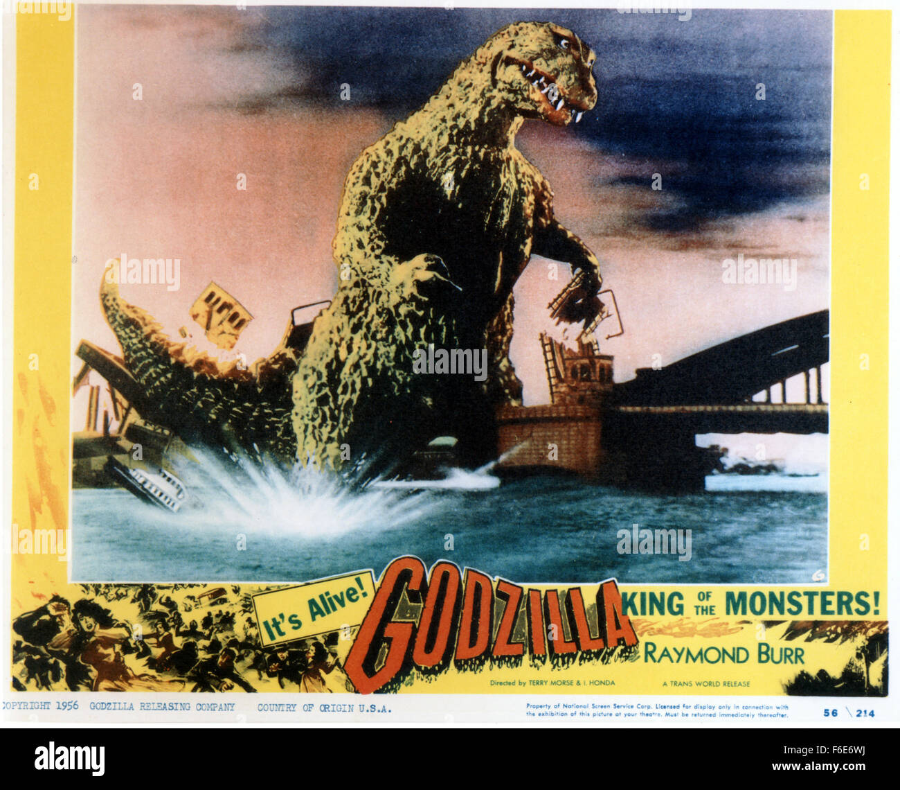 RELEASE DATE: April 27, 1956. MOVIE TITLE: Godzilla. STUDIO: Jewell ...