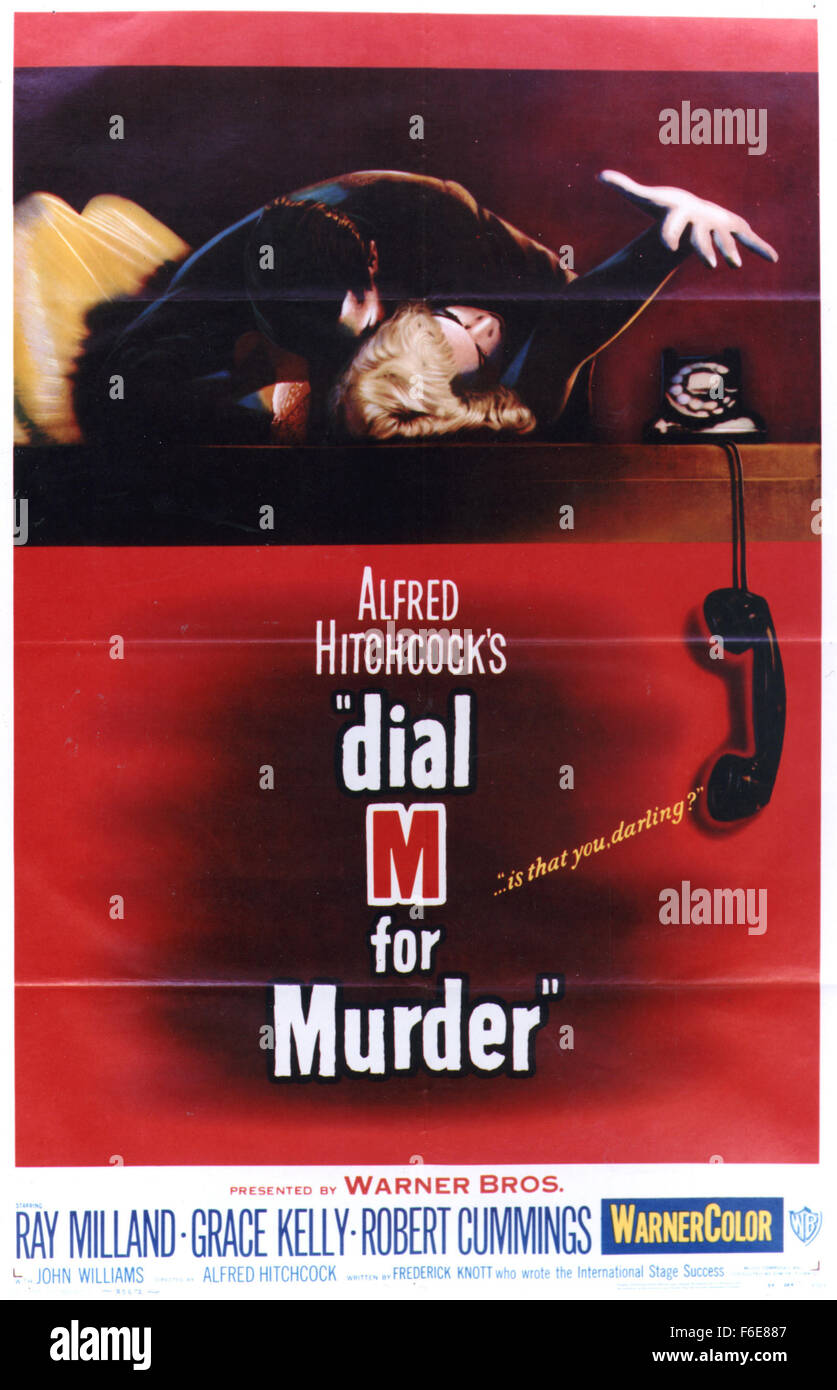 RELEASE DATE: May 29, 1954. MOVIE TITLE: Dial M for Murder. STUDIO ...