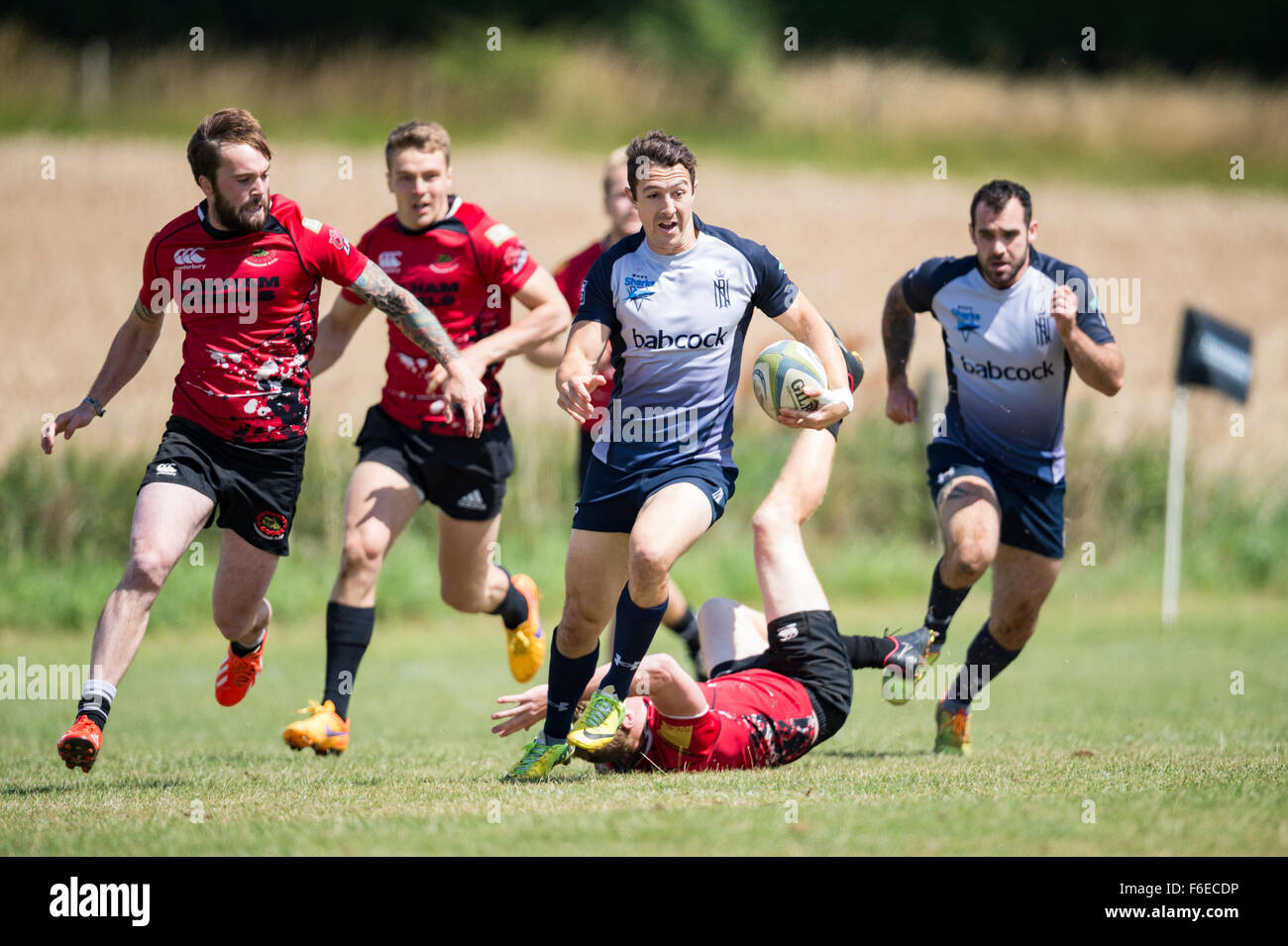 Royal Navy Sharks rugby player on the rampage Stock Photo - Alamy