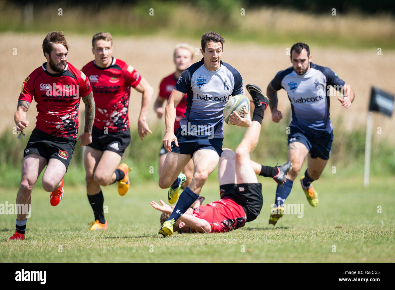 Royal Navy Sharks rugby player on the rampage Stock Photo - Alamy