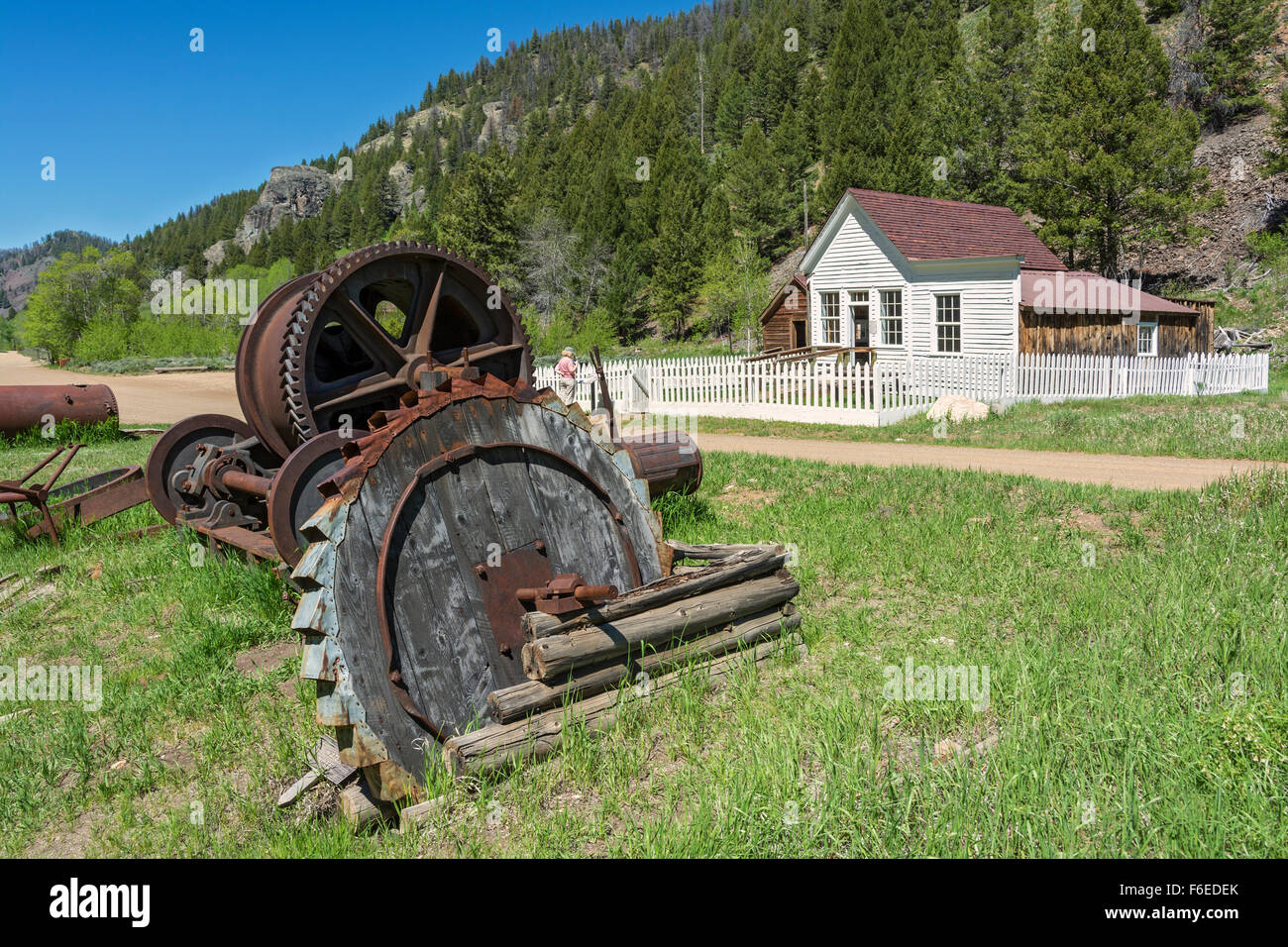 Idaho, Custer, historic mining ghost town, Pfeiffer Residence c.1890s ...