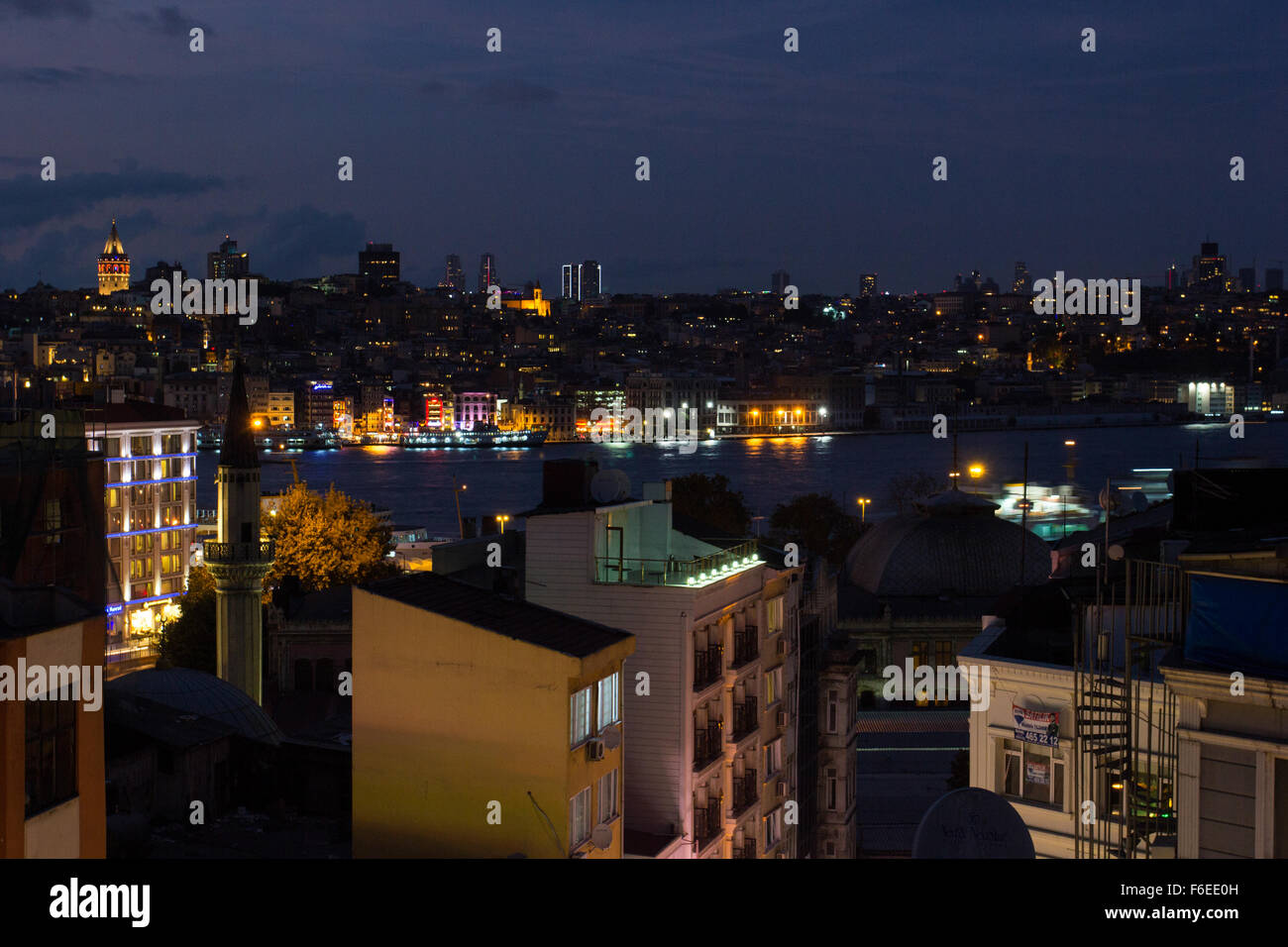Istanbul at night Stock Photo - Alamy