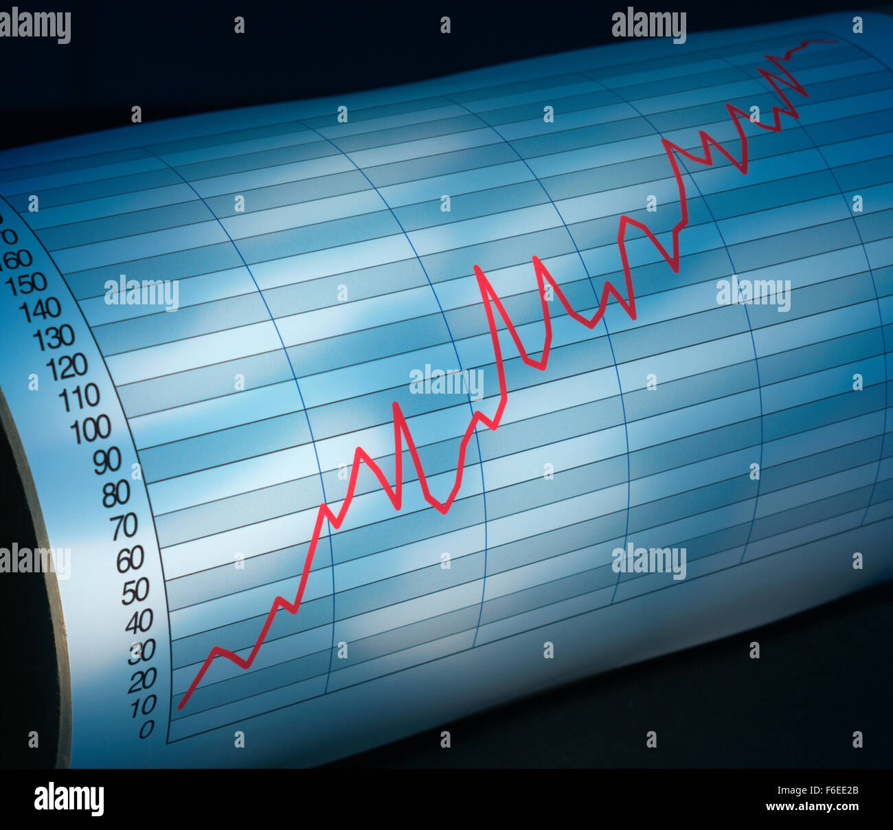escalating financial chart Stock Photo - Alamy