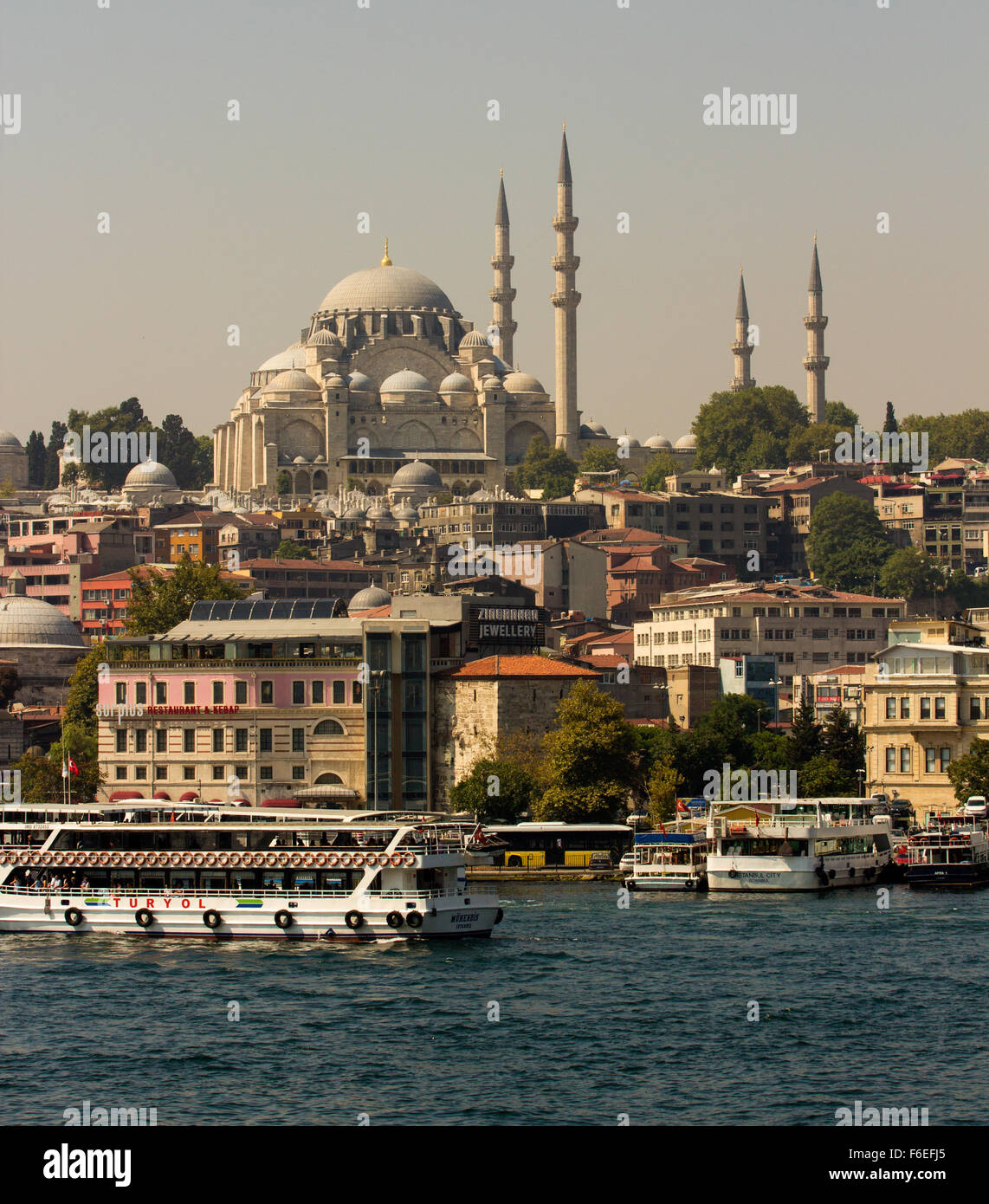 Istanbul in Turkey view from the water Stock Photo - Alamy