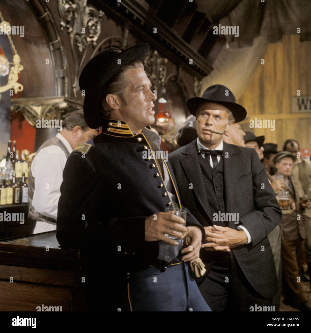 May 05, 1962; Hollywood, CA, USA; (L-R): Actor GEORGE PEPPARD as Zeb ...