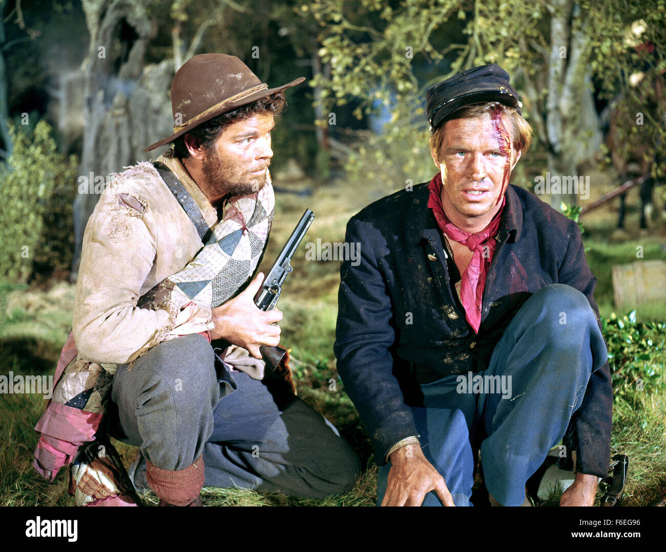 May 05, 1962; Hollywood, CA, USA; (right): Actor GEORGE PEPPARD as Zeb ...