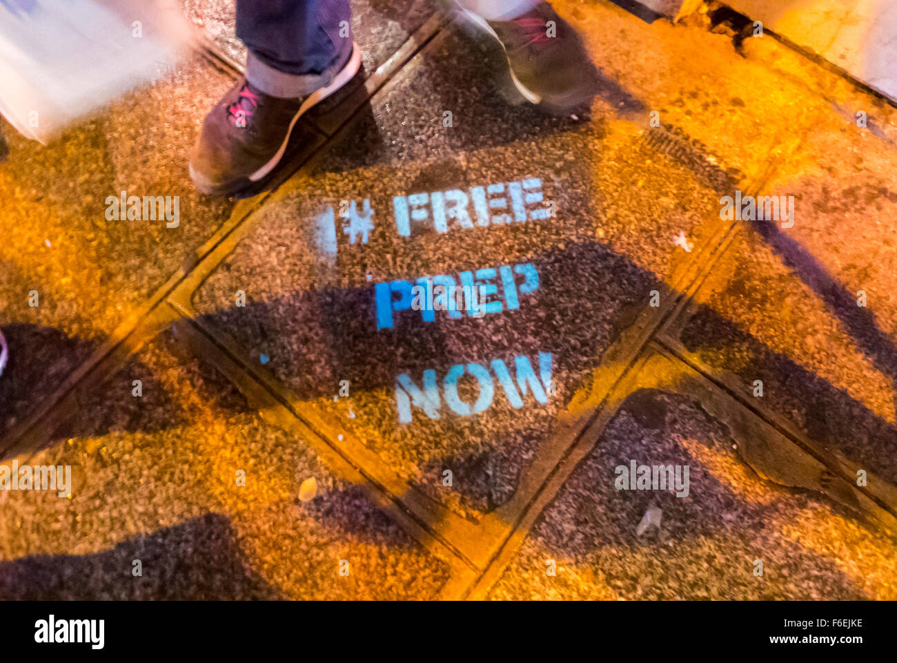 Paris, France, HIV Activists, PrEP Action, Painting Slogans in Gay ...