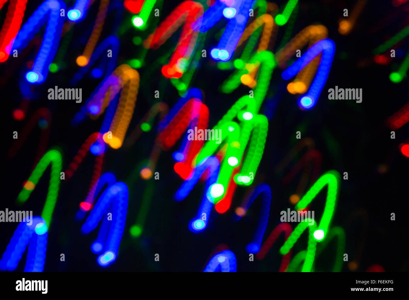 colorful bright night lights over black background Stock Photo - Alamy