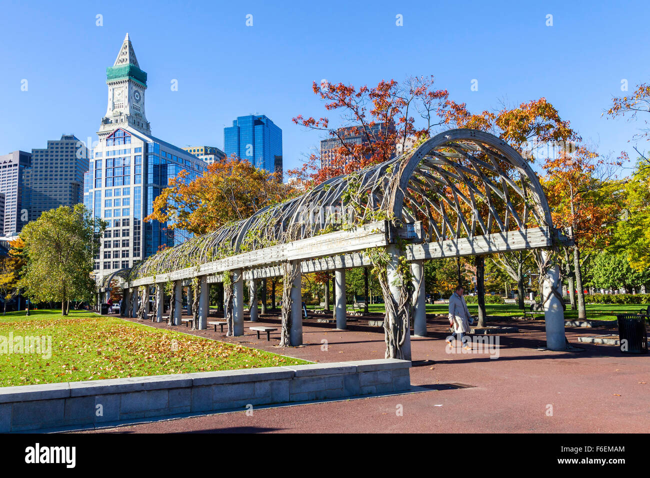 Christopher Columbus Waterfront Park, Boston, U.S.A Stock Photo ...