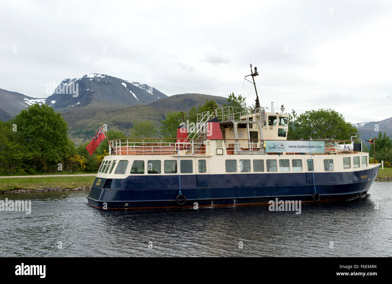 "Cruiser" a Clyde Cruiser boat on the Caledonian Canal at Banavie near ...