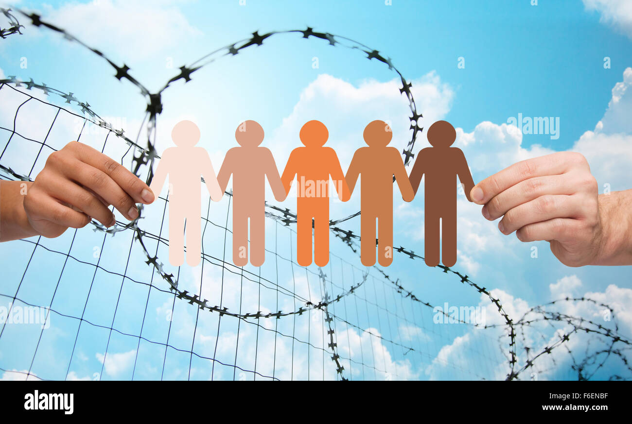 Person holding barbed wire fence barbed wire hi-res stock photography ...