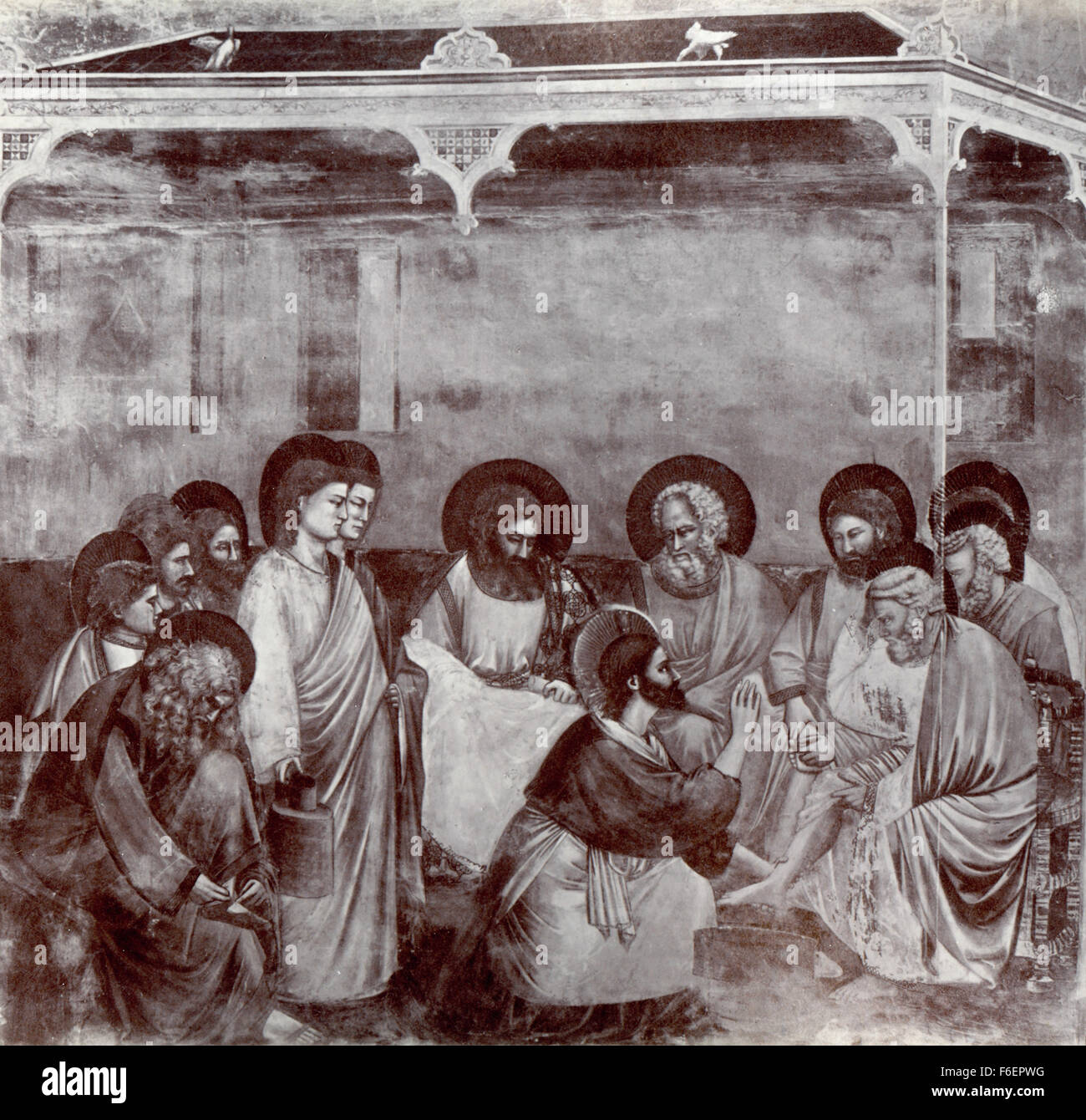 Feet washing hi-res stock photography and images - Alamy