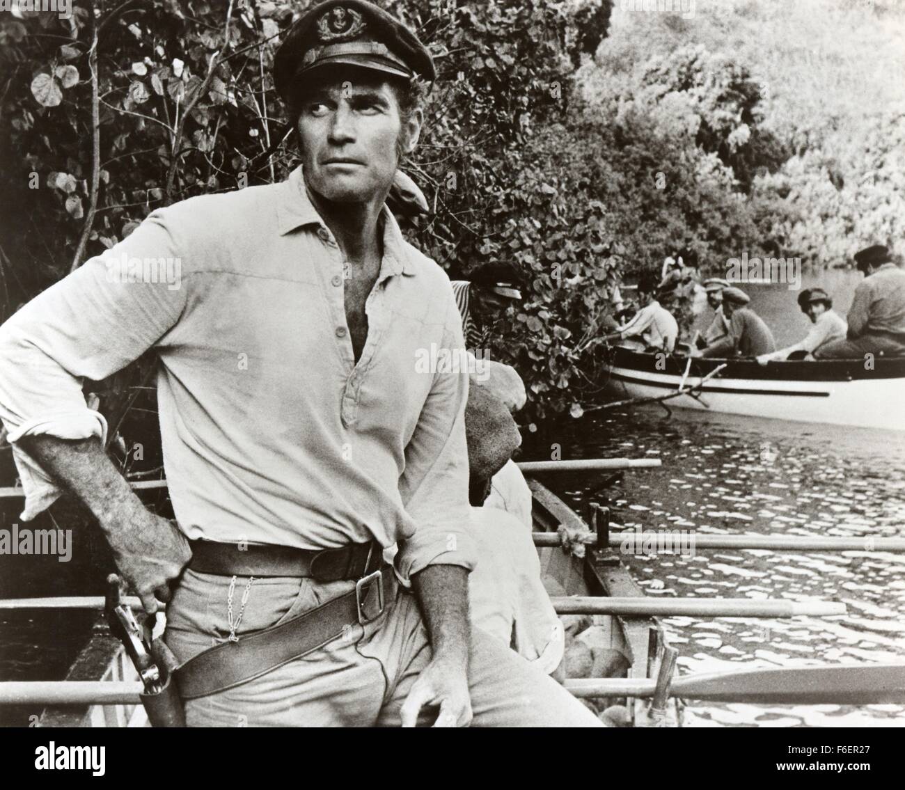 Jan. 1, 1970 - Charlton Heston on-set of the Film, The Hawaiians, 1970 ...