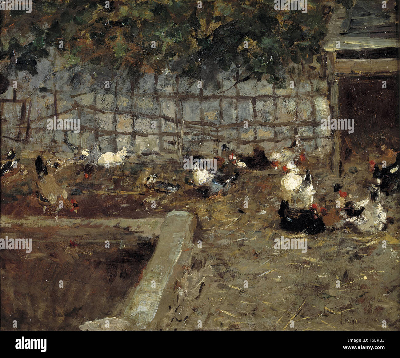 Marià Fortuny - Un corral Stock Photo - Alamy