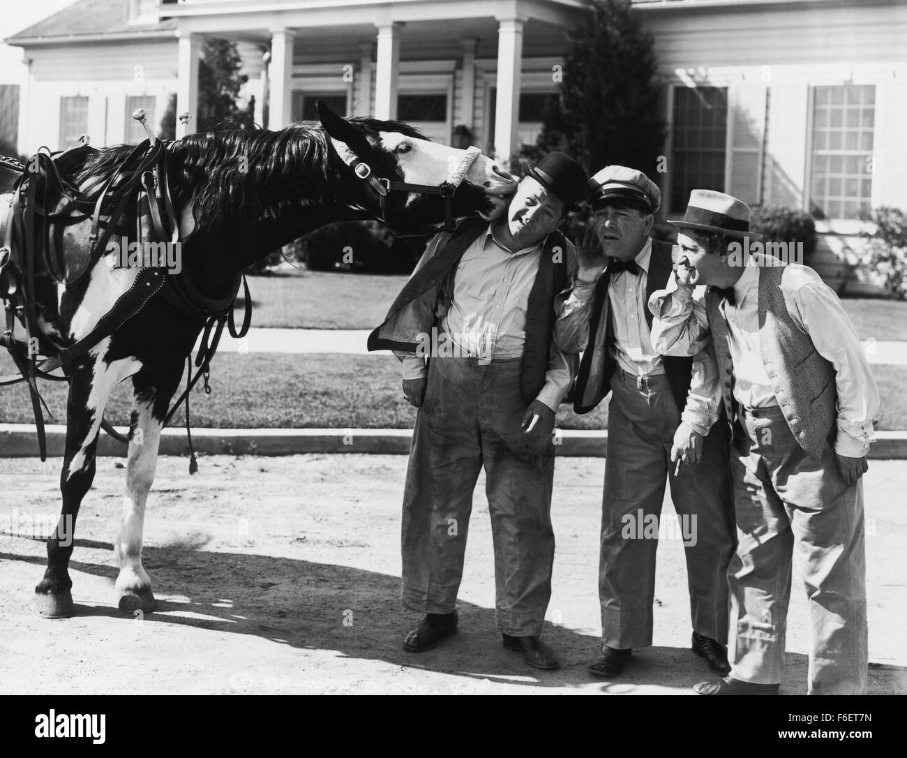 Aug 05, 1970; Hollywood, CA, USA; (L-R): MOE HOWARD, CURLY HOWARD and ...