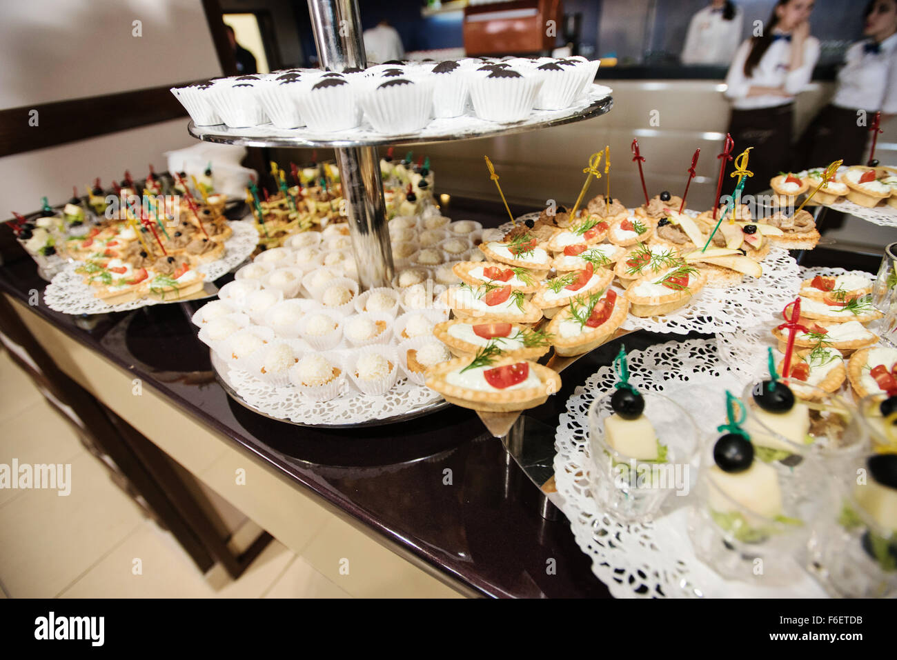 food on wedding reception Stock Photo - Alamy