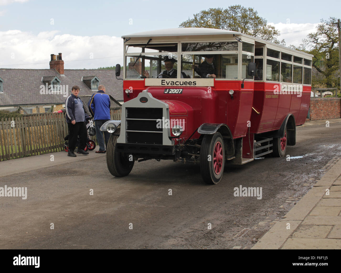 Historic bus, Beamish Museum, County Durham Stock Photo - Alamy