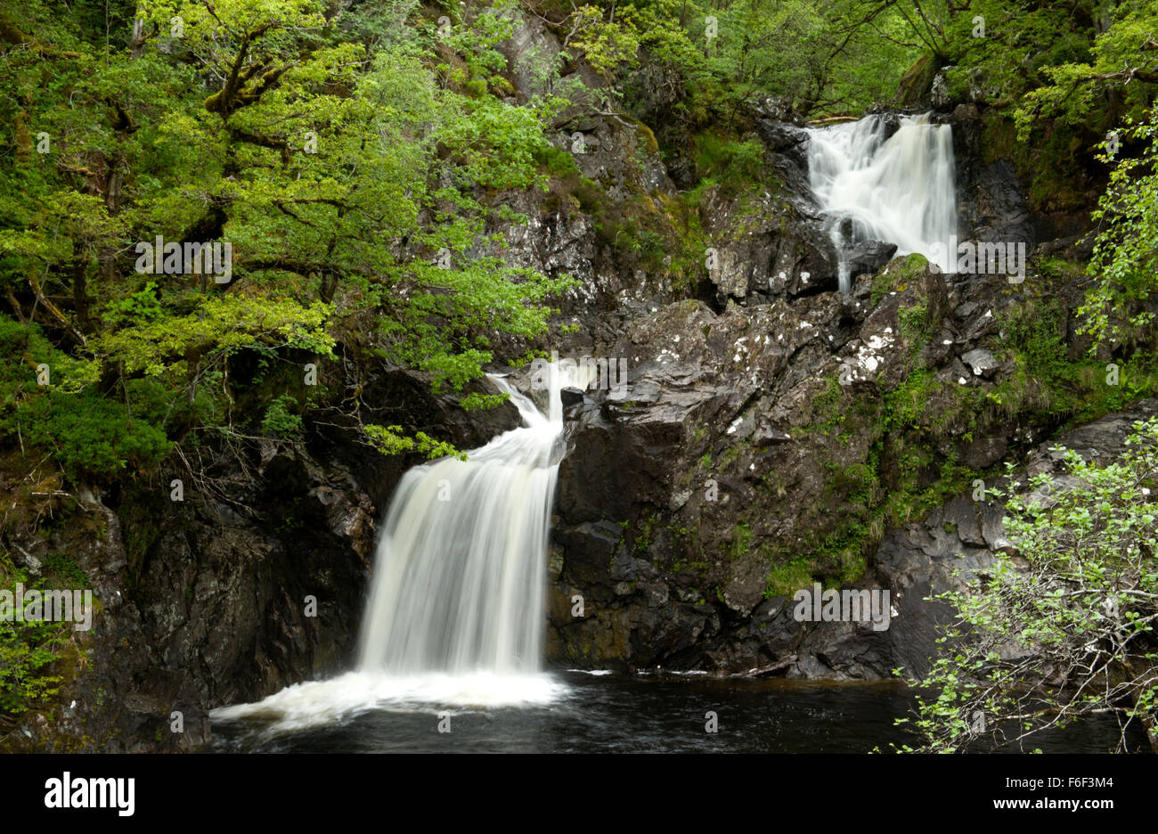 Cia aig Falls between Loch Arkaig and Loch Lochy in the Highlands ...