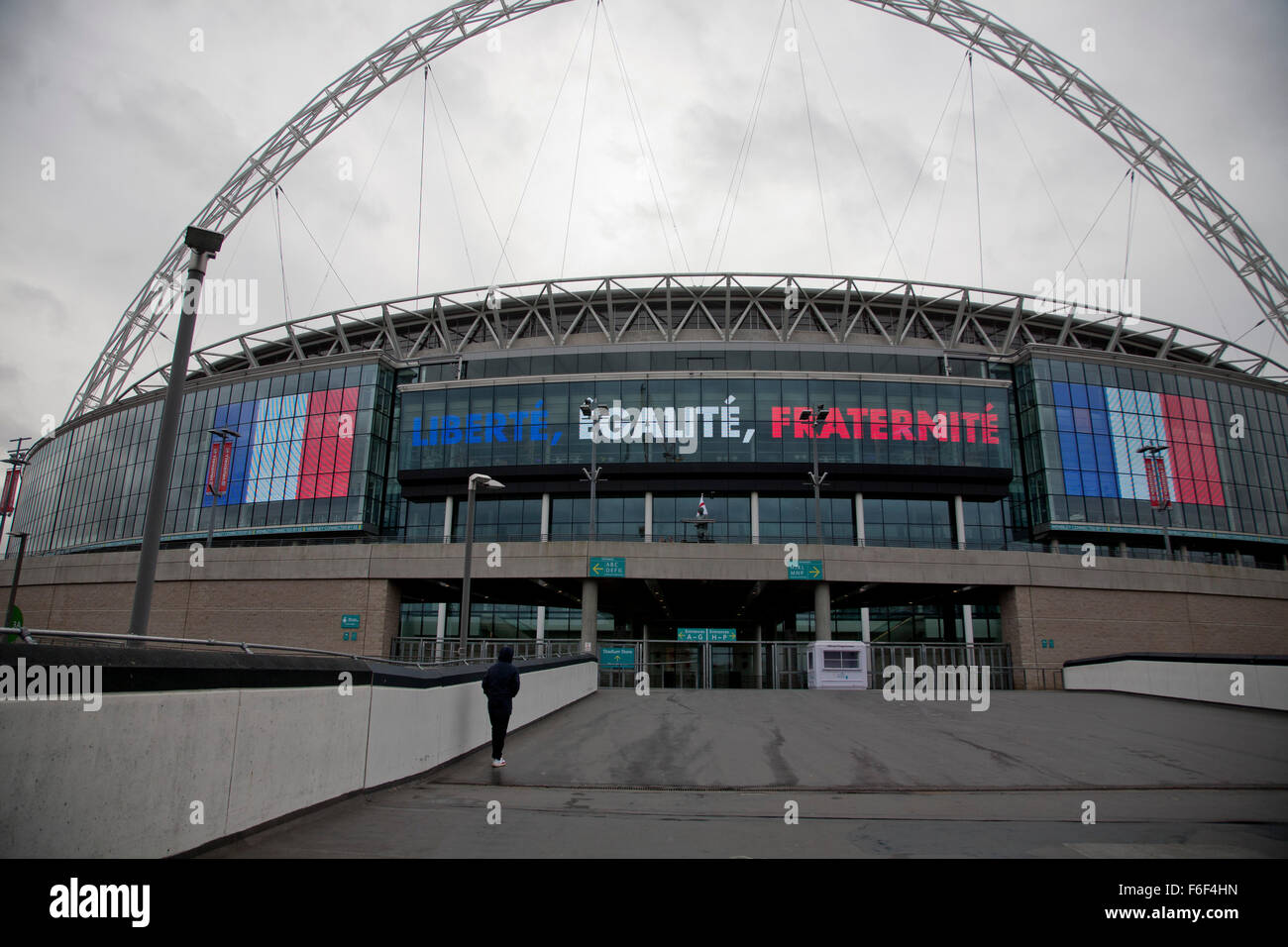 Wembley, London, UK. 17th November, 2015. A quiet Wembley stadium ...