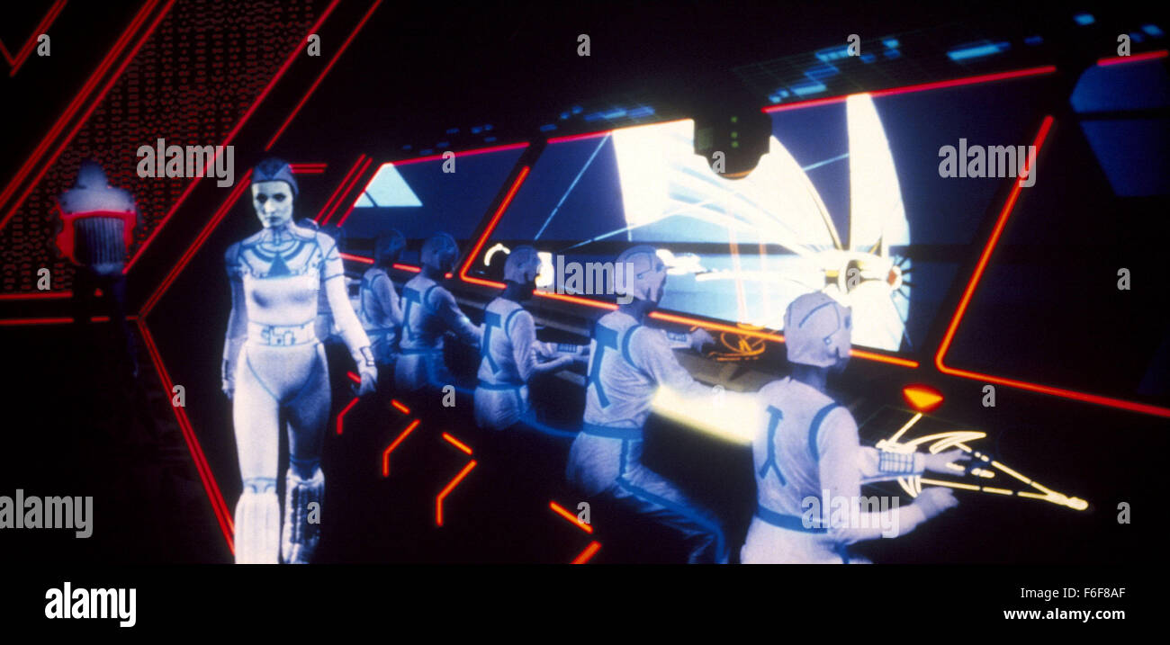 Jul 09, 1982; LIVERMORE, CA, USA;A scene from the movie'Tron.' Stock ...