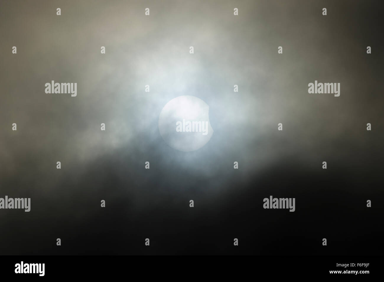 Solar eclipse photographed in a remote part of the scottish highlands ...