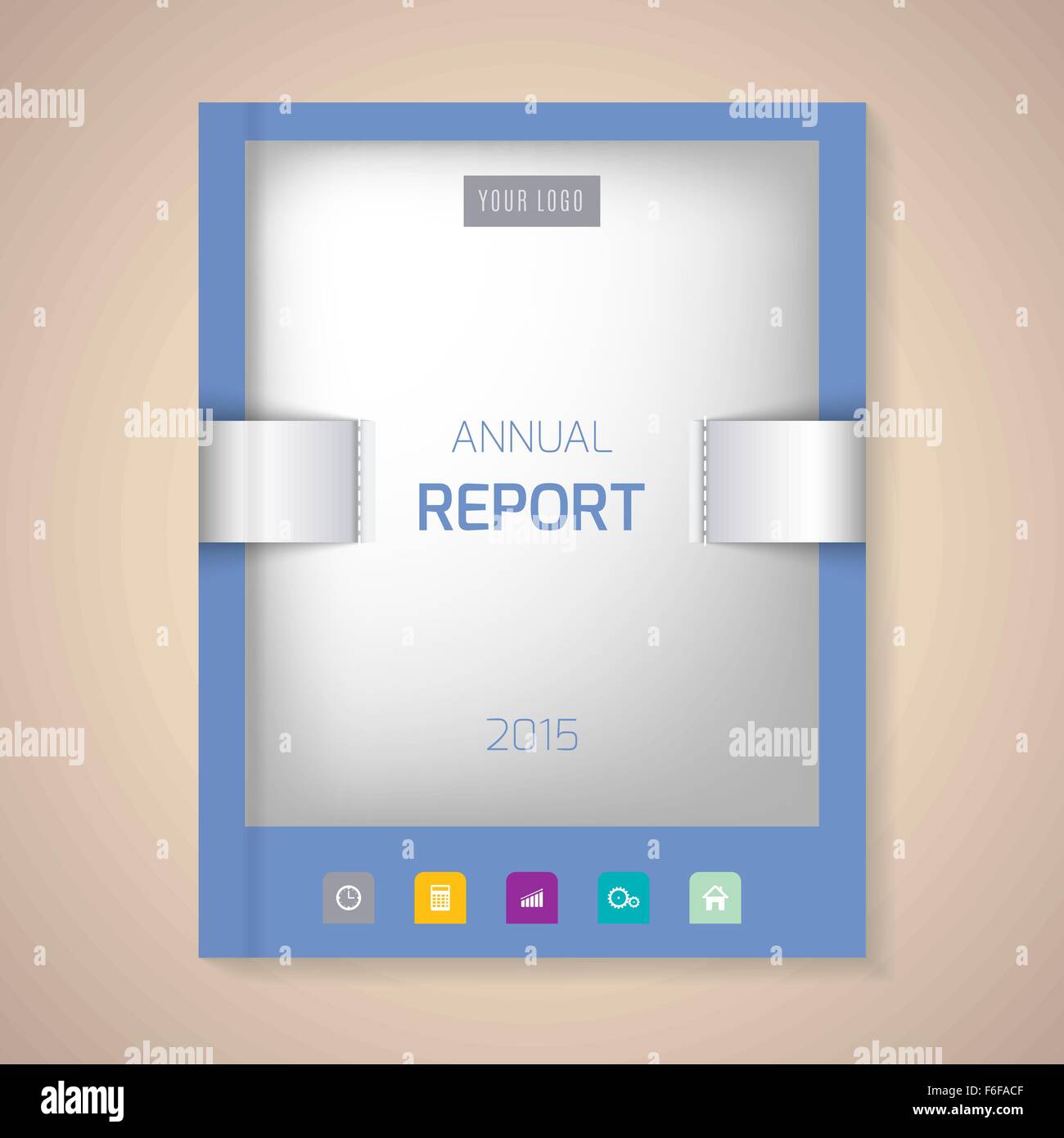 Annual Report Cover vector illustration Stock Vector Image & Art - Alamy