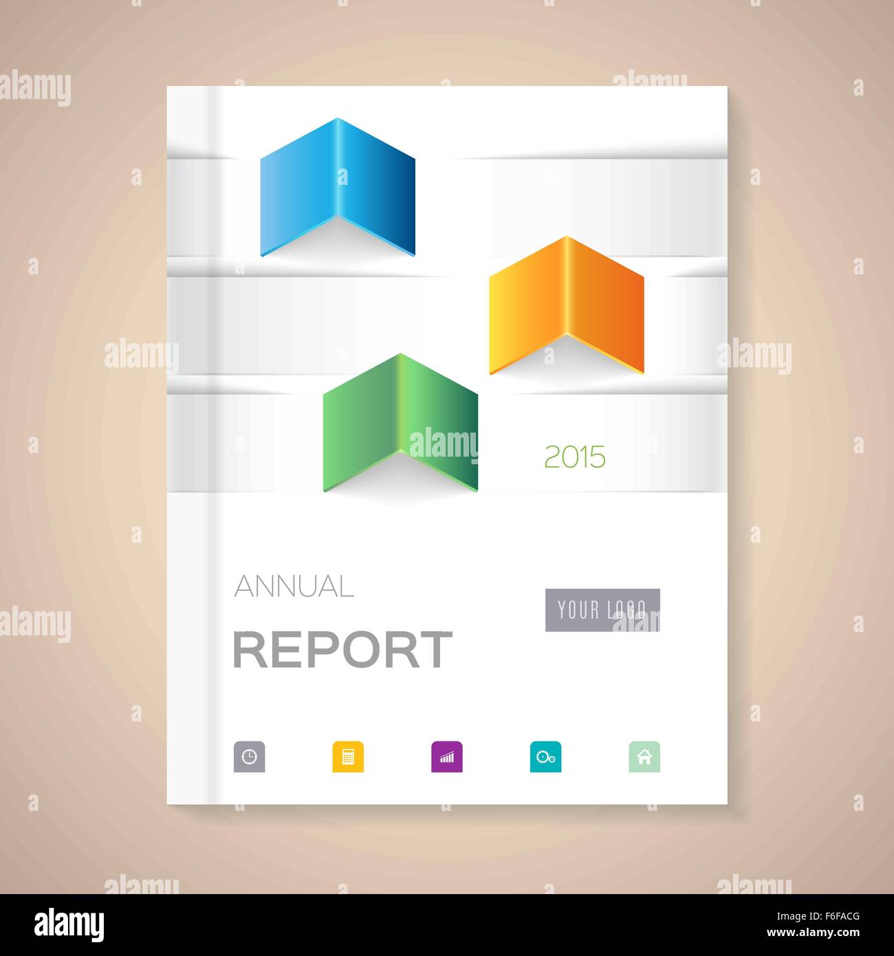 Annual Report Cover vector illustration Stock Vector Image & Art - Alamy