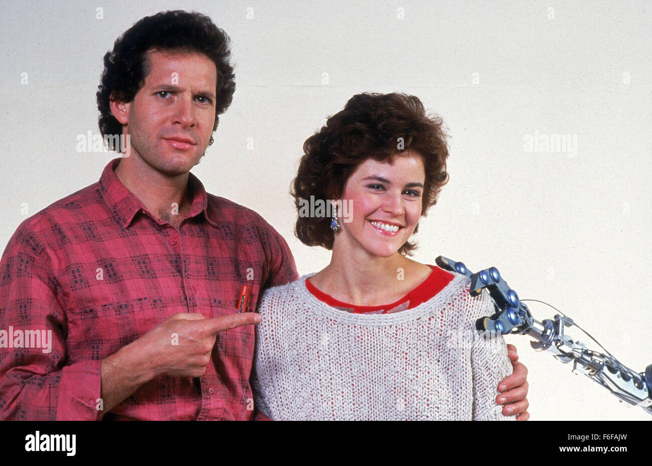 Aug 01, 1986; Hollywood, CA, USA; STEVE GUTTENBERG and ALLY SHEEDY star ...