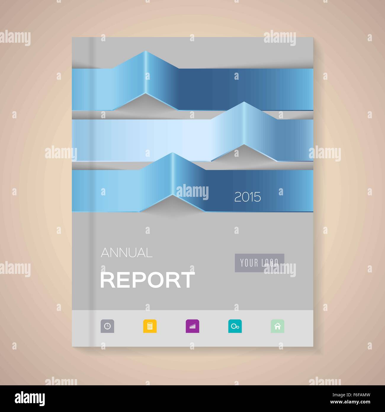 Annual Report Cover vector illustration Stock Vector Image & Art - Alamy