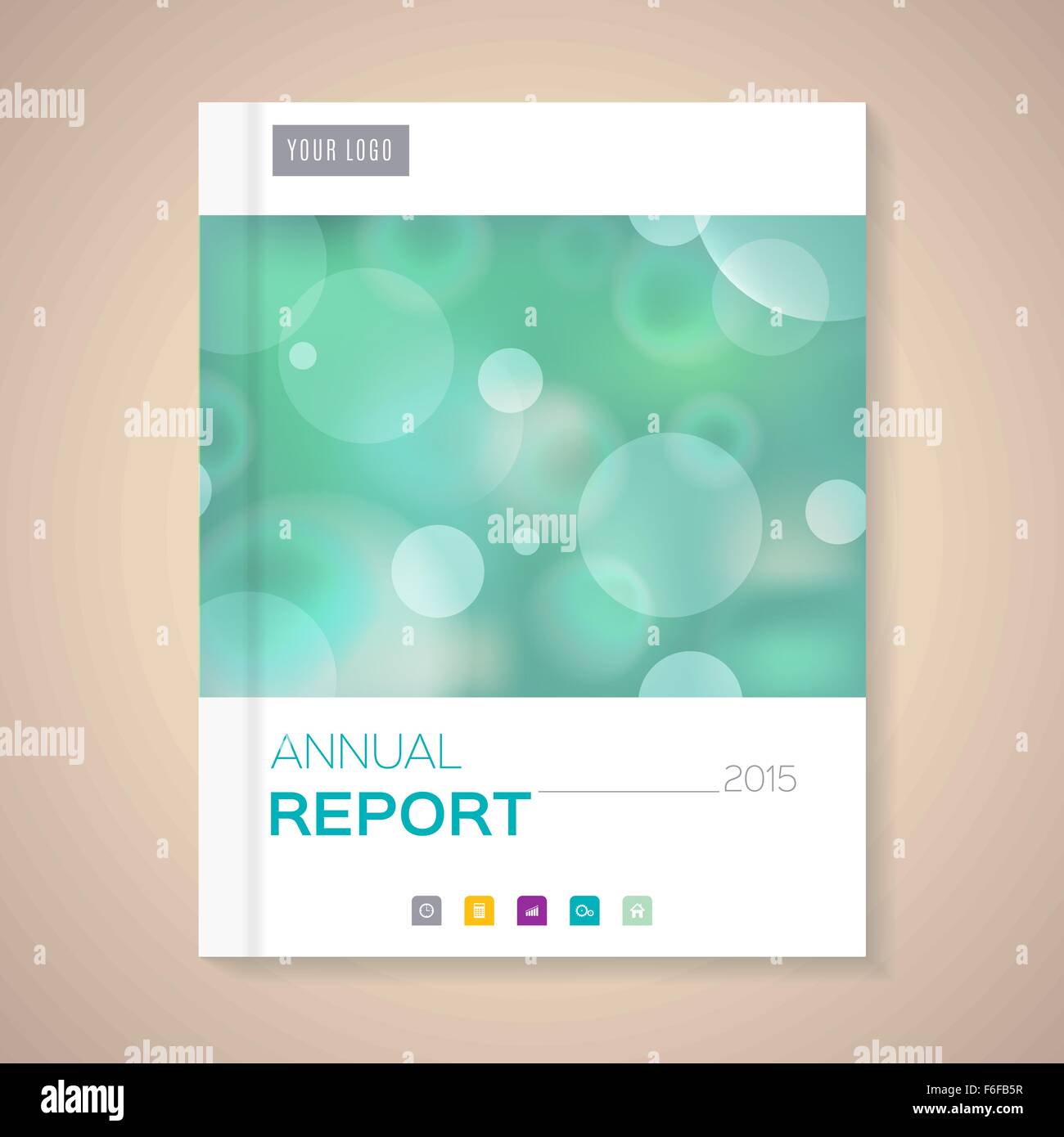 Annual Report Cover vector illustration Stock Vector Image & Art - Alamy