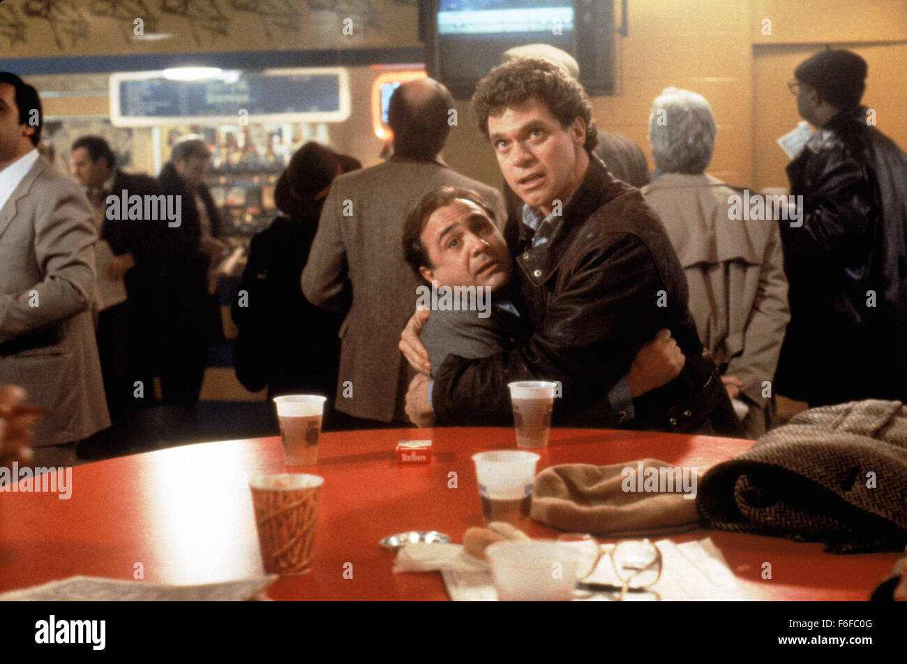 Apr 18, 1986; Hollywood, CA, USA; Actors DANNY DEVITO and JOE PISCOPO ...