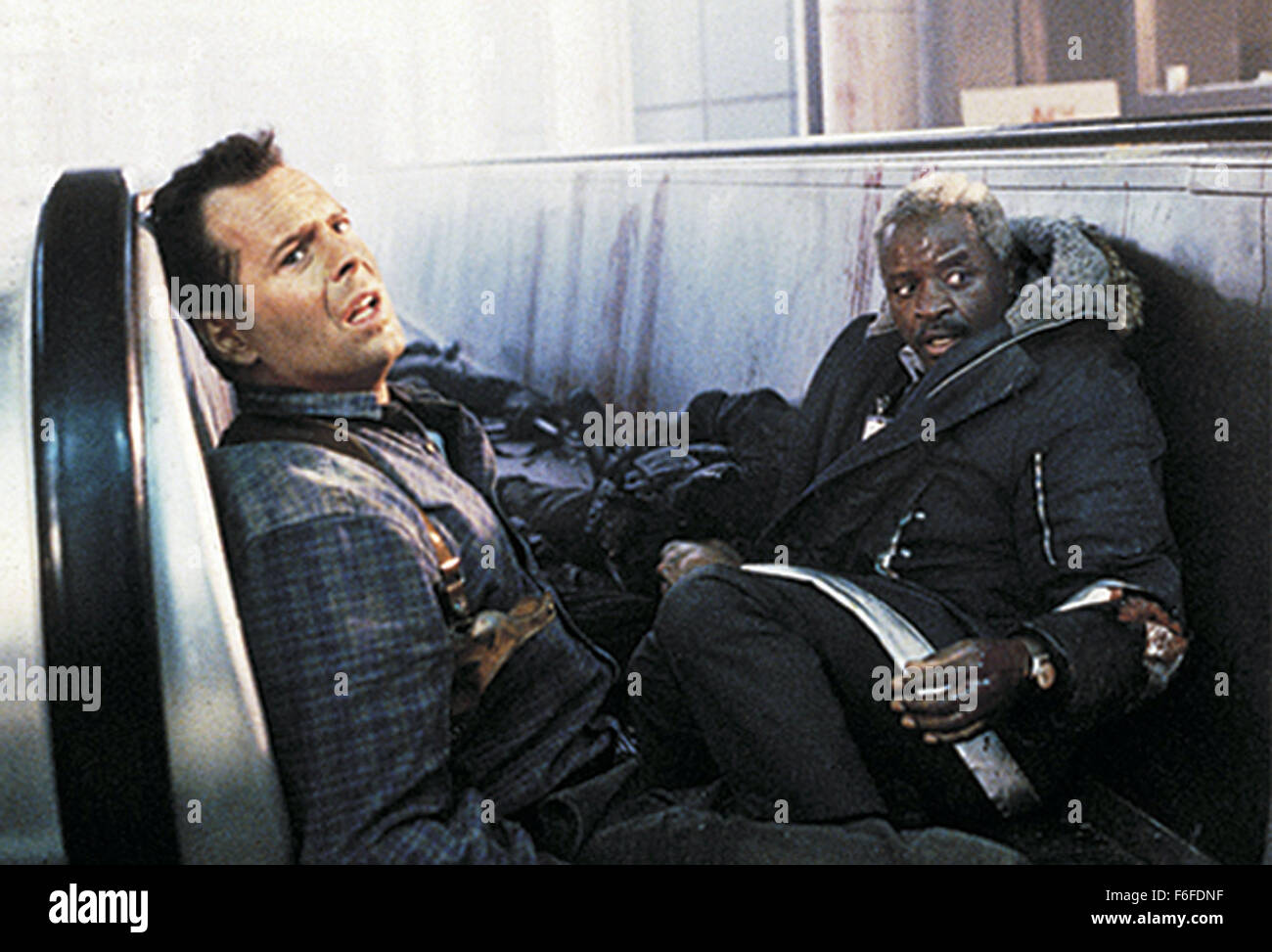 Jul 15, 1988; Los Angeles, CA, USA; BRUCE WILLIS (L) stars as John ...