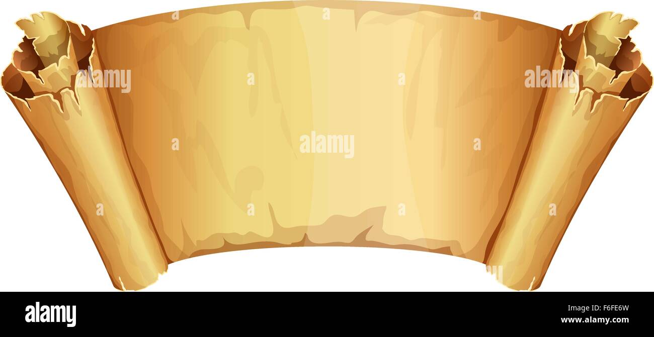 Big golden scroll of parchment Stock Vector Image & Art - Alamy