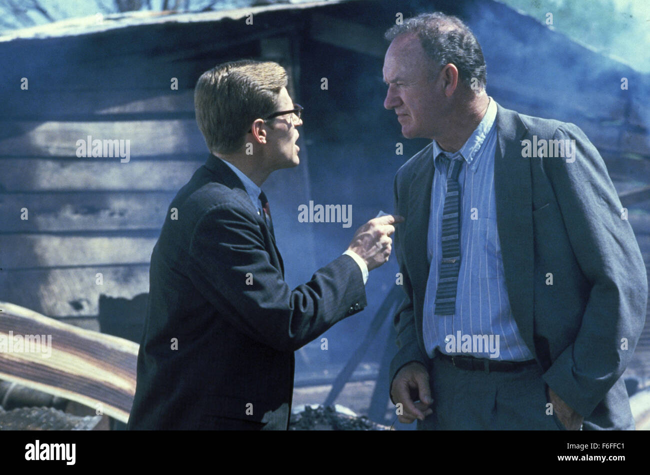 Dec 09, 1988; Jackson, MI, USA; Actor GENE HACKMAN (right) stars as ...