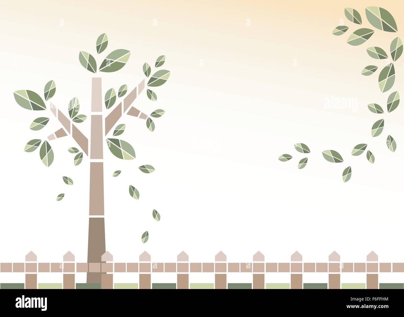 background of tree and leaves Stock Vector Image & Art - Alamy