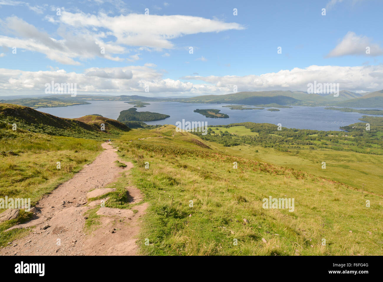 The West Highland Way long distance footpath in Scotland leading ...