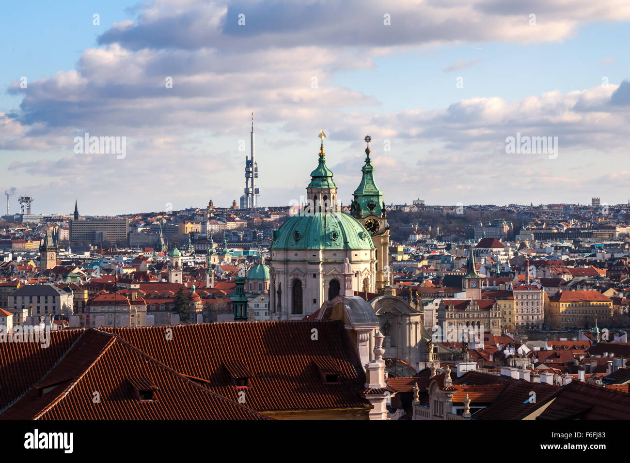 Scenic summer view of Old Town architecture in Prague, Czech Republic Stock Photo - Alamy