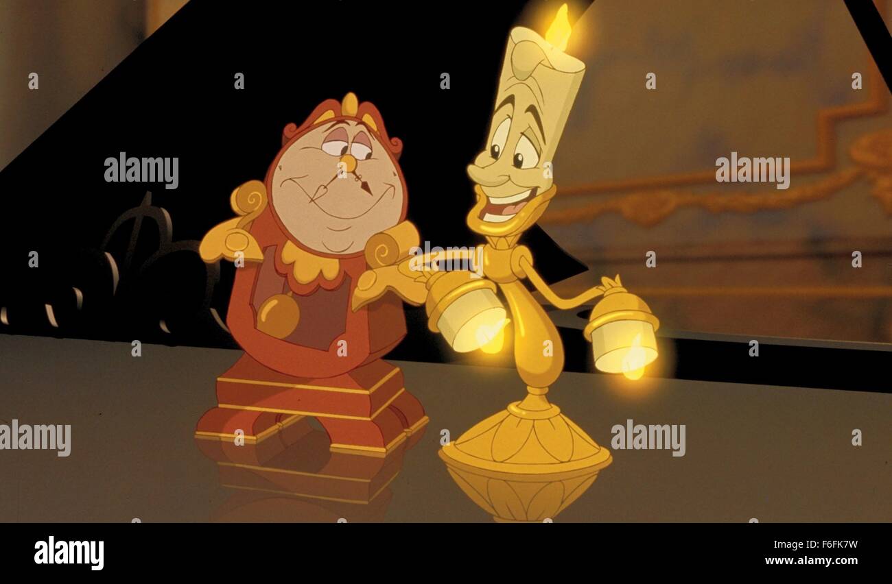 Cogsworth beauty and the beast 1991 hi-res stock photography and images ...