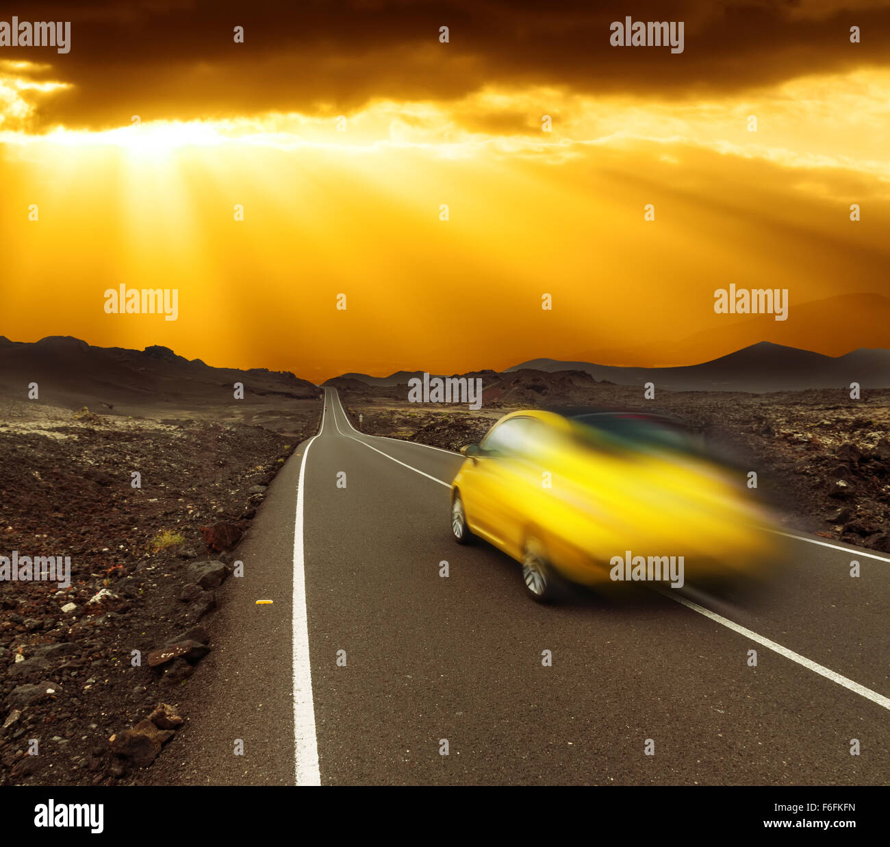 Car Sunset High Resolution Stock Photography and Images - Alamy