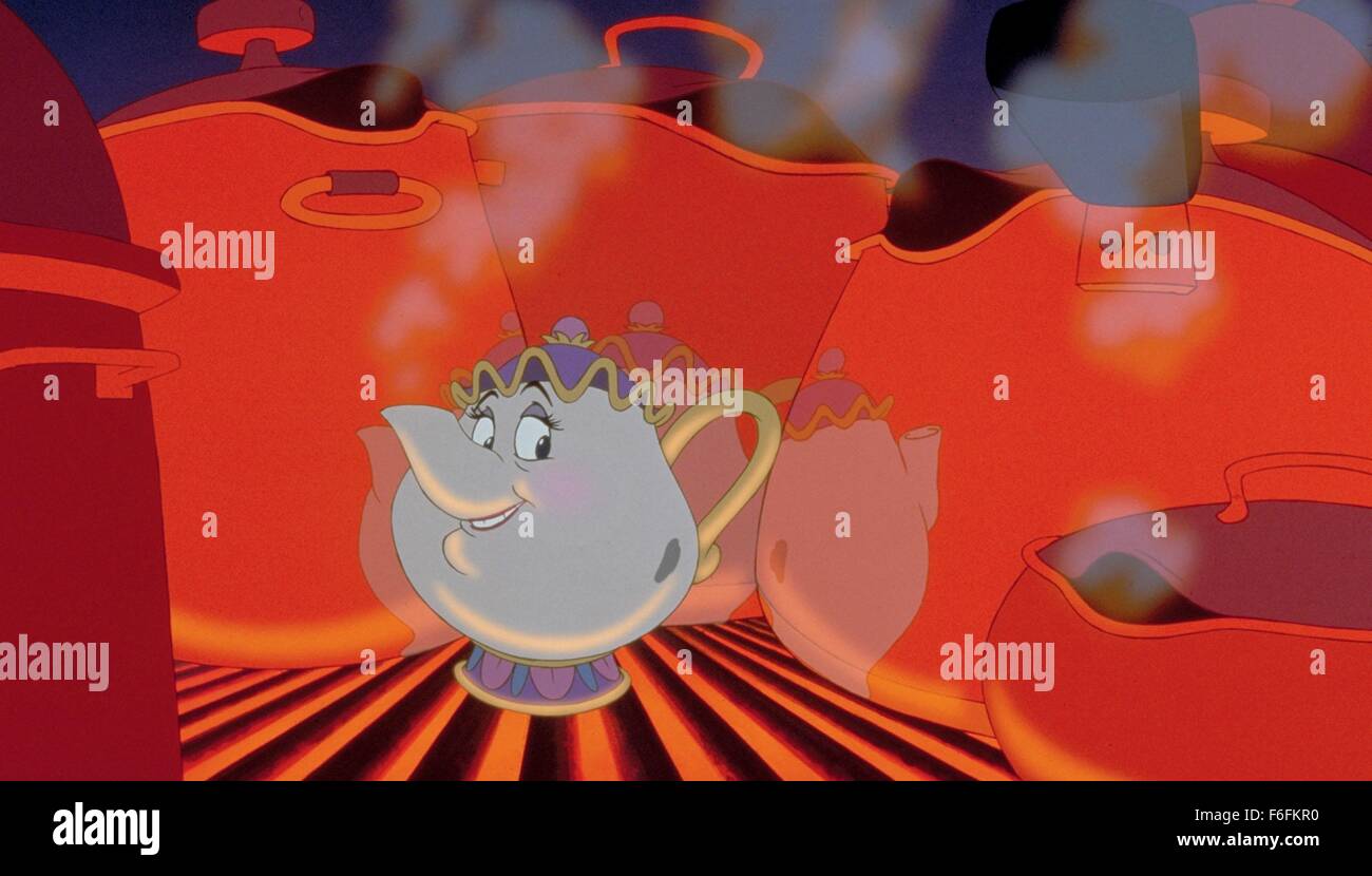 Mrs potts film title beauty and the beast hi-res stock photography and ...