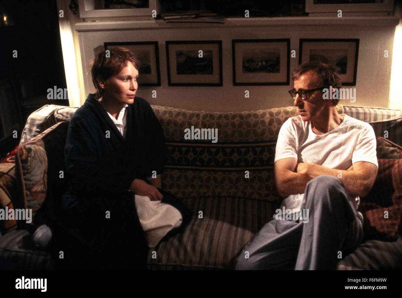 Feb 07, 1992; Hollywood, CA, USA; WOODY ALLEN and MIA FARROW star as ...