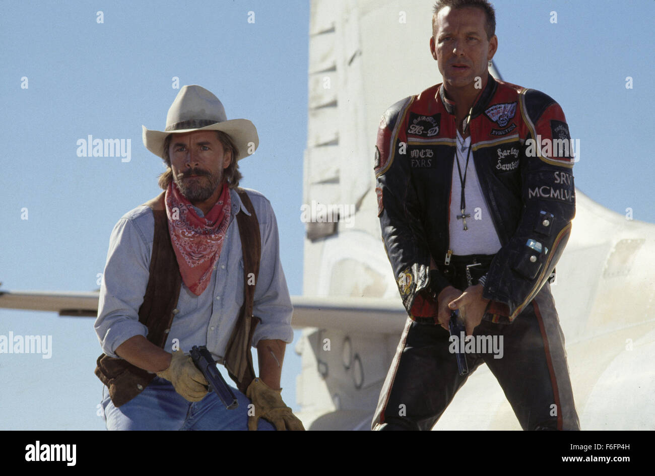 Aug 23, 1991; Las Vegas, NV, USA; Actor DON JOHNSON (left) stars as ...