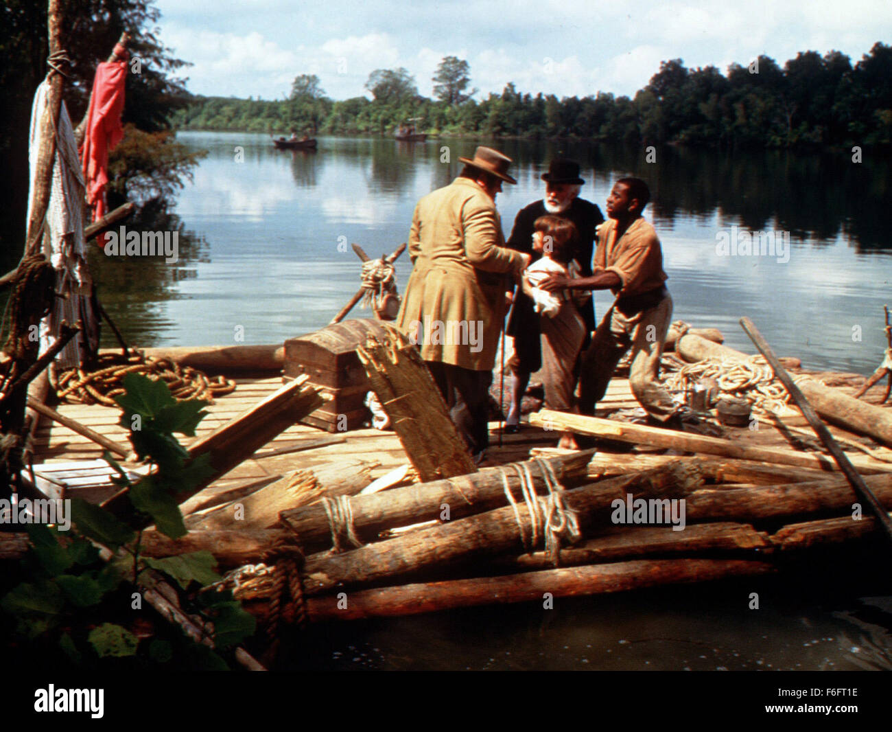 Apr 02, 1993; Hollywood, CA, USA; ELIJAH WOOD (front center) as Huck ...
