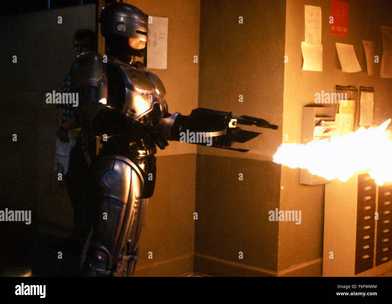 Nov 05, 1993; Atlanta, GA, USA; Actor ROBERT BURKE stars as Robocop in ...
