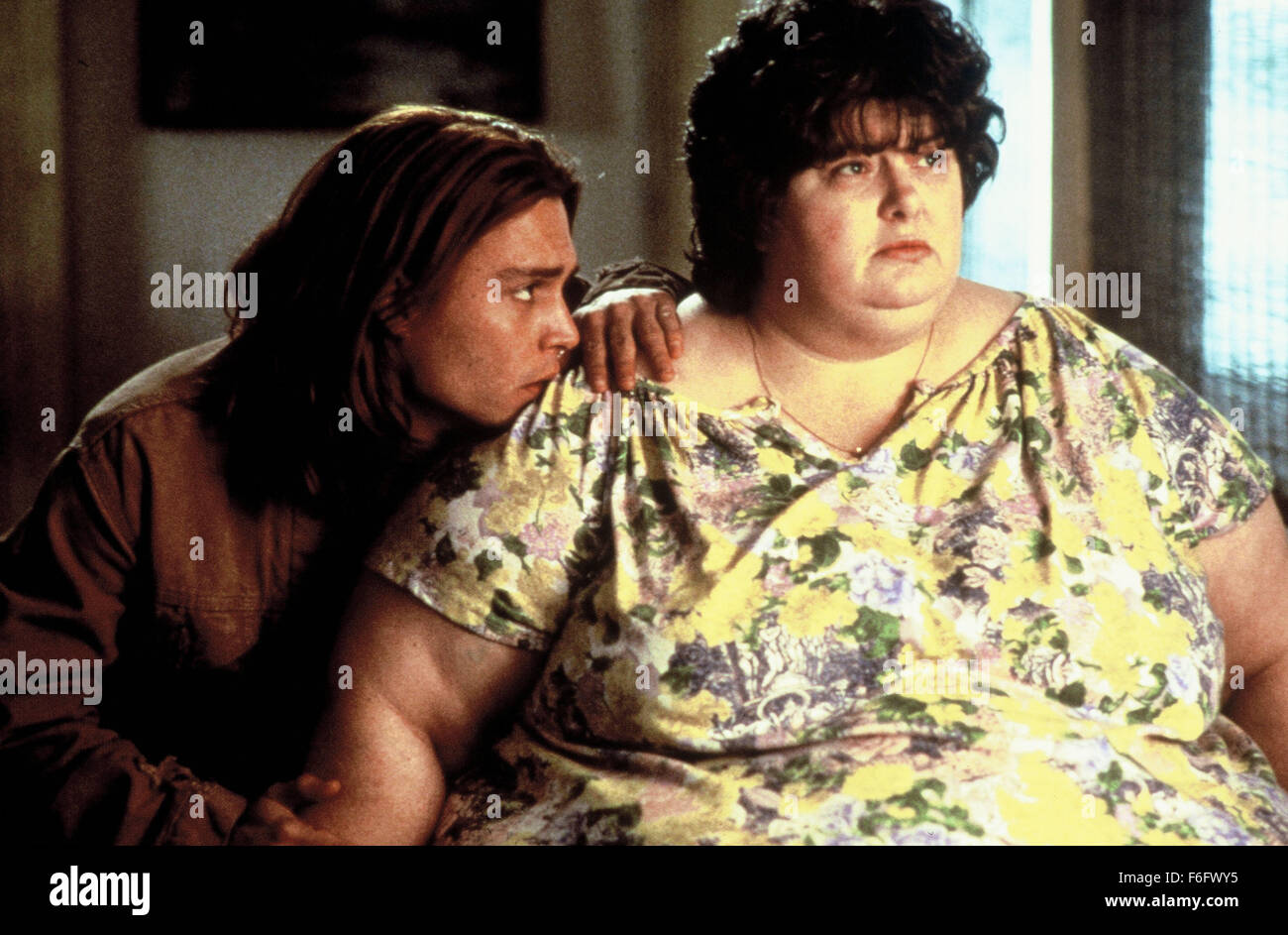 Dec 17, 1993; Los Angeles, CA, USA; Actor JOHNNY DEPP stars as Gilbert ...