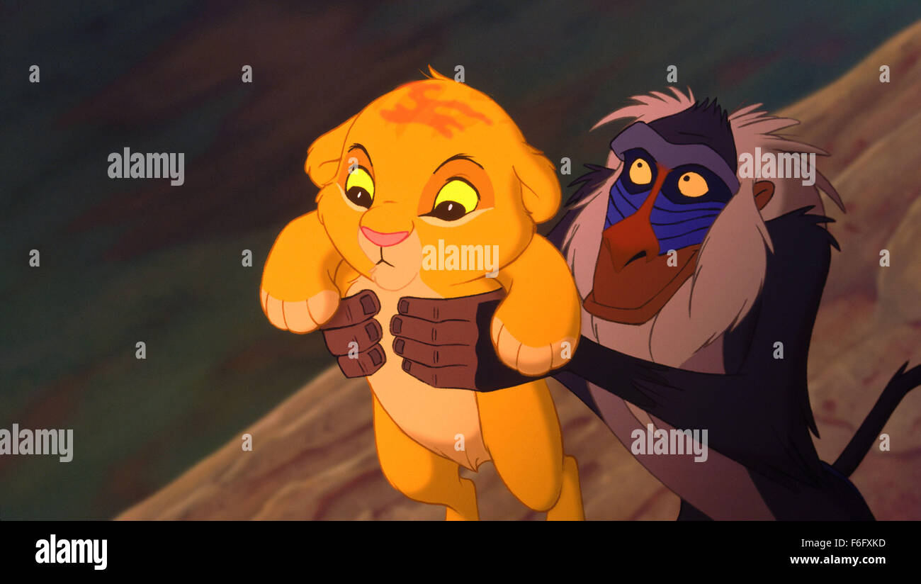 Jun 15, 1994; Unknown, USA; A scene from the movie 'The Lion King ...